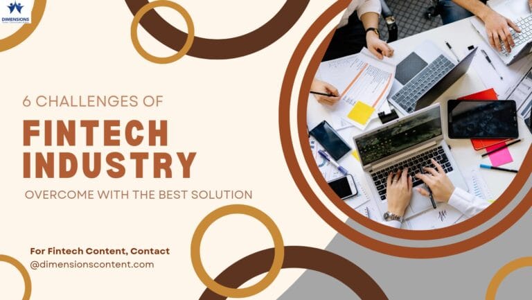 6 Challenges Of The Fintech Industry - Dimensions Content